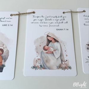 Nativity Scene Set Banner Christmas Decor Christian Quotes Farmhouse ...