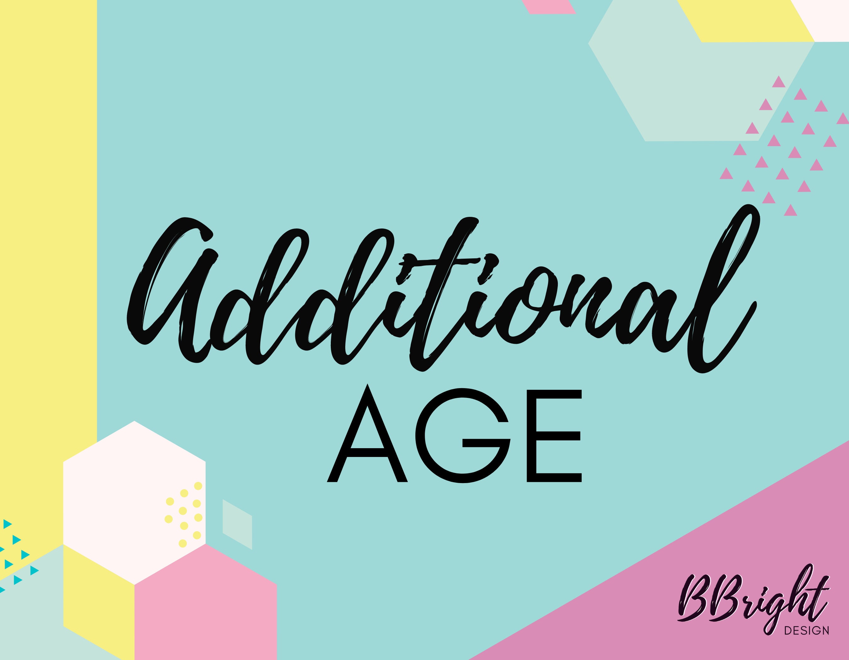 Additional Age for the Custom Banner - Etsy