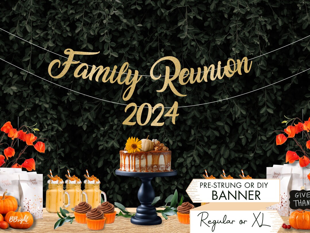 Personalized Family Reunion Banner Family Reunion Banner Custom Family ...