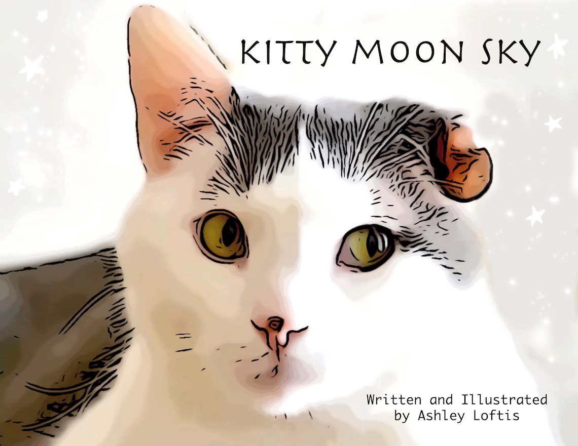 Kitty Moon Sky - Etsy