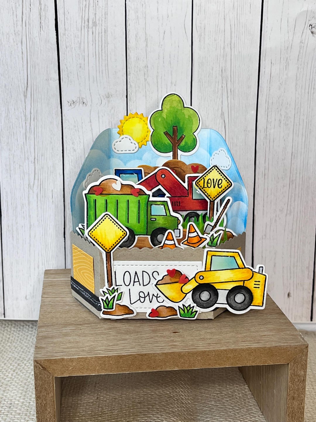 Pop-up Tractor Card - Etsy
