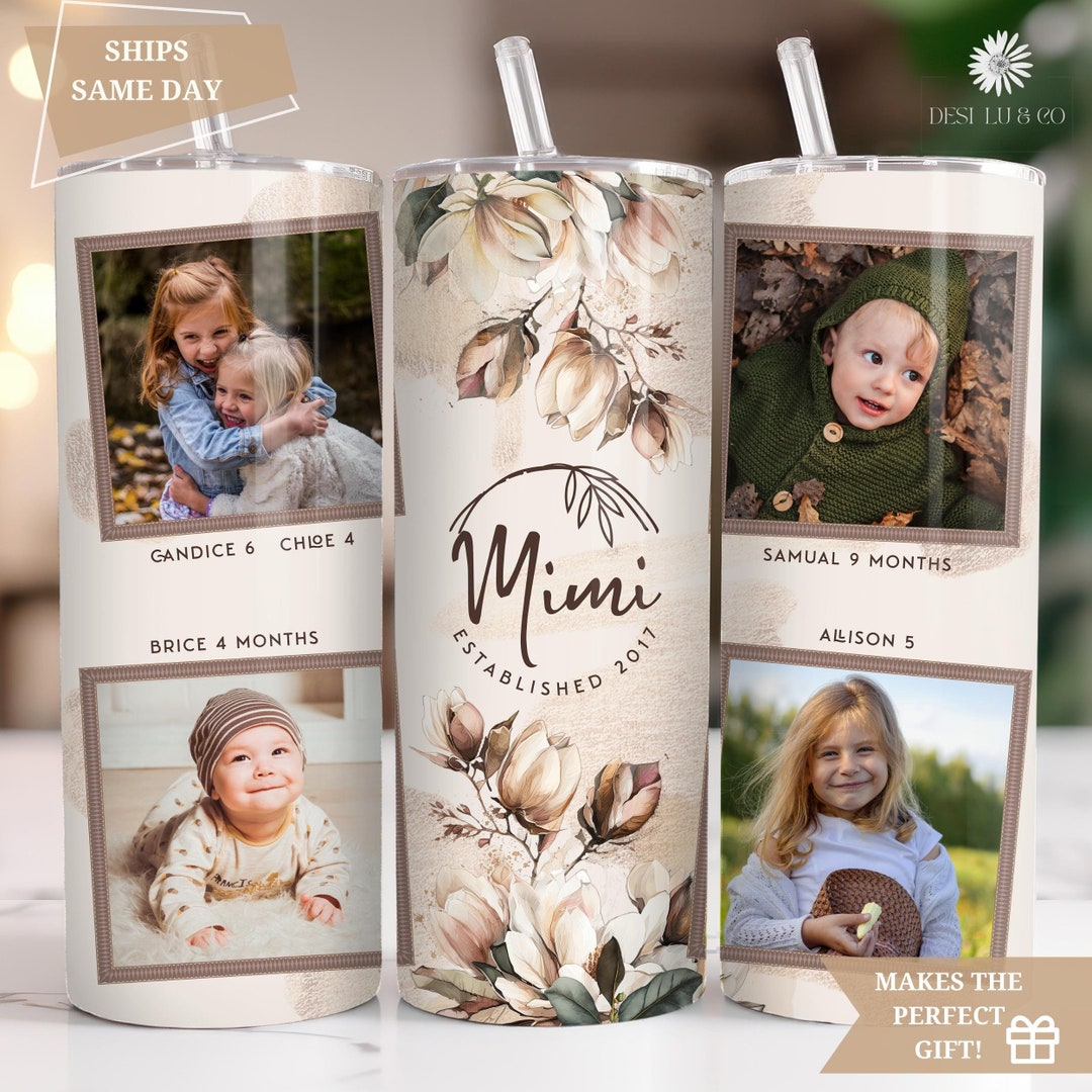 Personalized Mimi Tumbler With Photos, Picture Tumbler Cup for Mimi ...