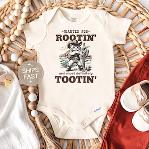 Funny Baby Onesie® Rodeo Rootin Tootin Cowboy Baby Onesie® Newborn Boy ...