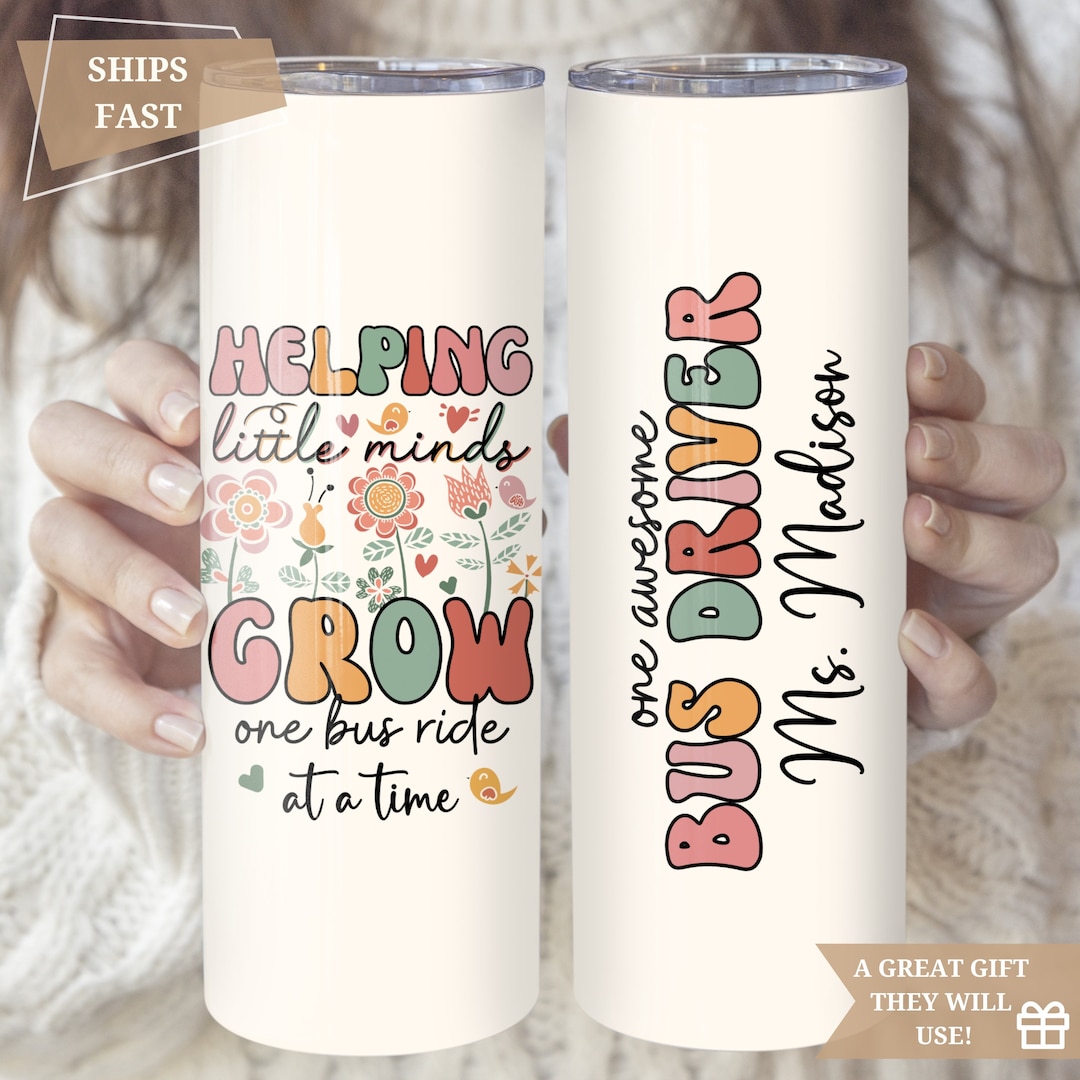 School Bus Driver Tumbler Personalized School Bus Driver Last Day ...