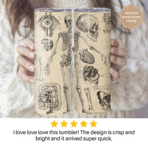 Personalized Skeleton Tumbler, Retro Skeleton Cup for Halloween Gift ...