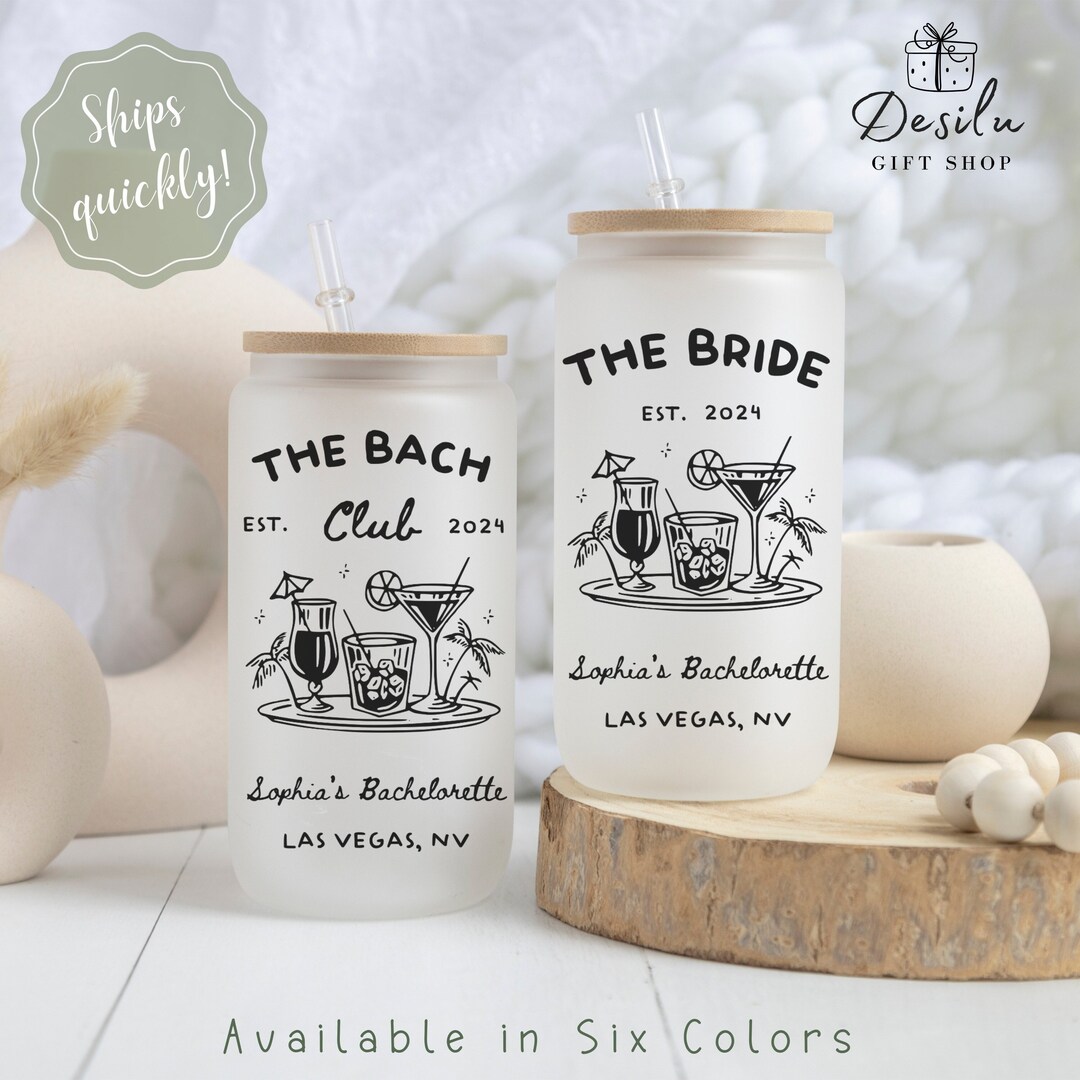 The Bach Club Bachelorette Glass Cup Club Bachelorette Party Favors ...