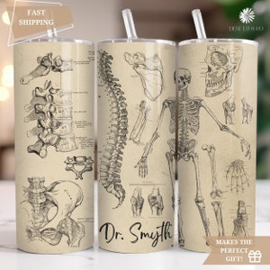 Human Skeleton Anatomy Tumbler Cup for Rad Tech Gift, Orthopedic ...