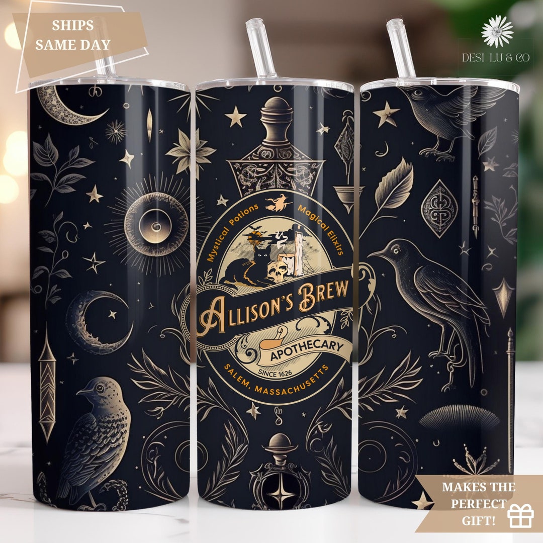 Personalized Witches Brew Tumbler, Personalized Halloween Tumbler ...