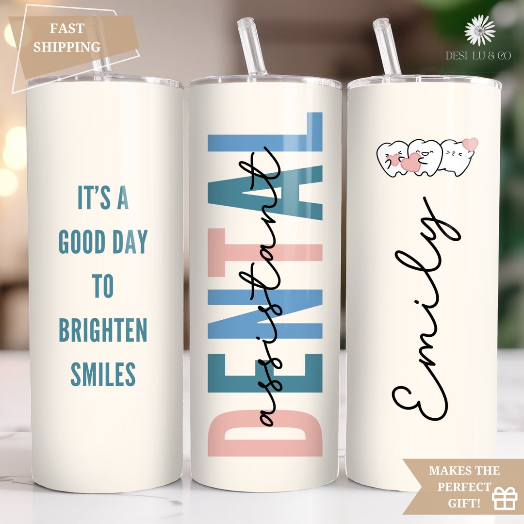 Dental Assistant Tumbler Cup Personalized RDA Gift, Custom Gift for ...