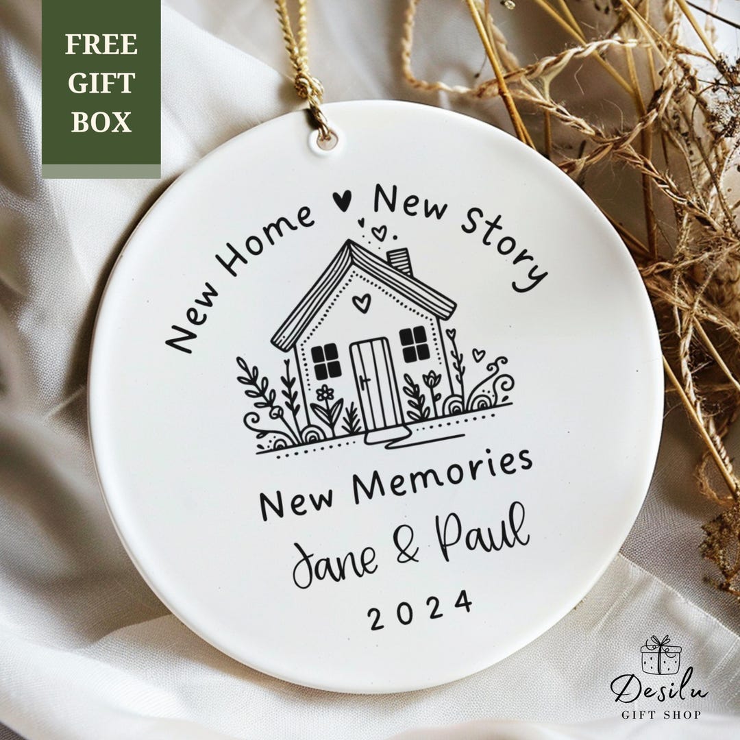 New Home Ornament Personalized Housewarming Gift First Home Ornament ...