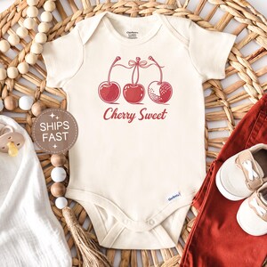 Cherry Onesie® Fruit Cherry Baby Shower Gift Retro Cherry Baby Clothes ...