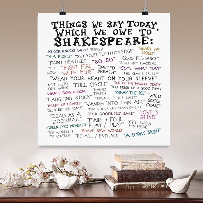 Shakespeare Poster - Etsy