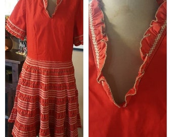 Spanish Ruffle Dress - Etsy