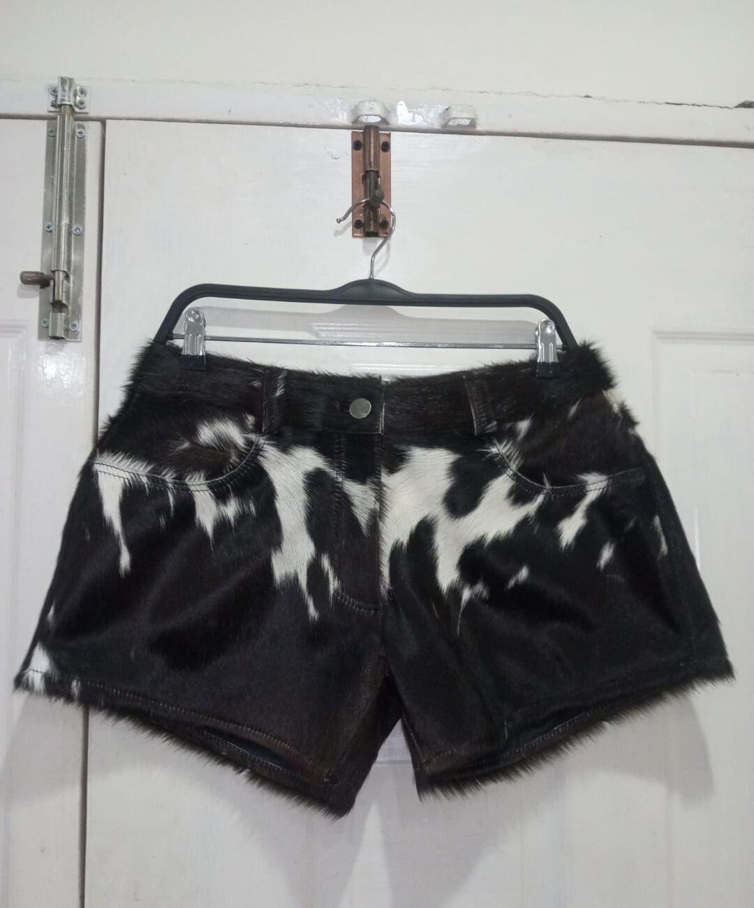 Western Style Cowhide Hair on Hide Shorts Cowgirl Fashion Women's ...