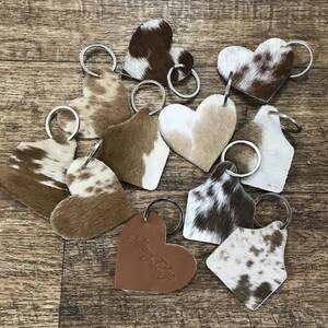Handcrafted Cowhide Hair on Keychains - Exquisite Fashion Accessories ...