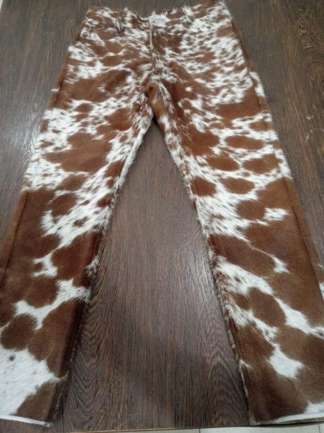 Cowhide Hair on Hide Pants - Authentic Western Style All Sizes Available in Tan Color ...