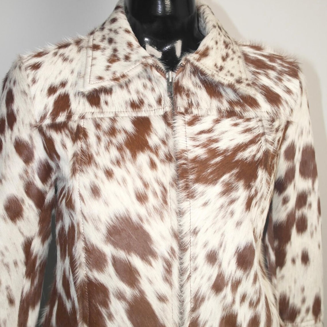 Cowhide Skirt and Jacket Set, Handmade Women's Western Outfit, Hair on ...