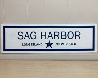 Hamptons Sign Long Island New York Rustic Beach Decor | Etsy