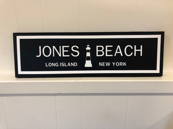 Jones Beach Sign Long Island New York Rustic Beach Decor | Etsy