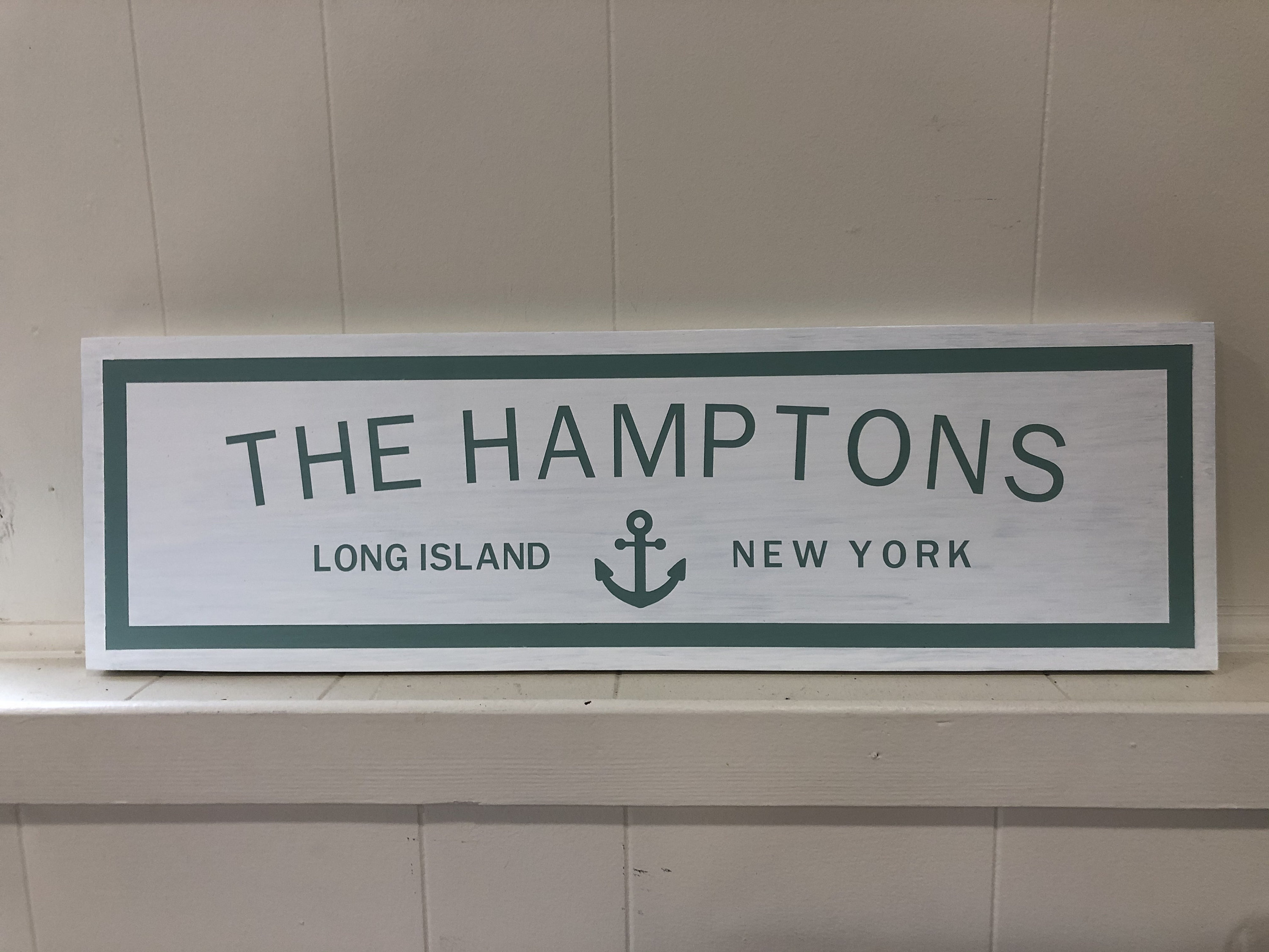 Hamptons Sign, Long Island New York, Rustic Beach Decor - Etsy