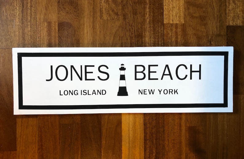 Jones Beach Sign, Long Island New York, Rustic Beach Decor - Etsy