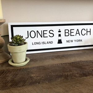Jones Beach Sign, Long Island New York, Rustic Beach Decor - Etsy