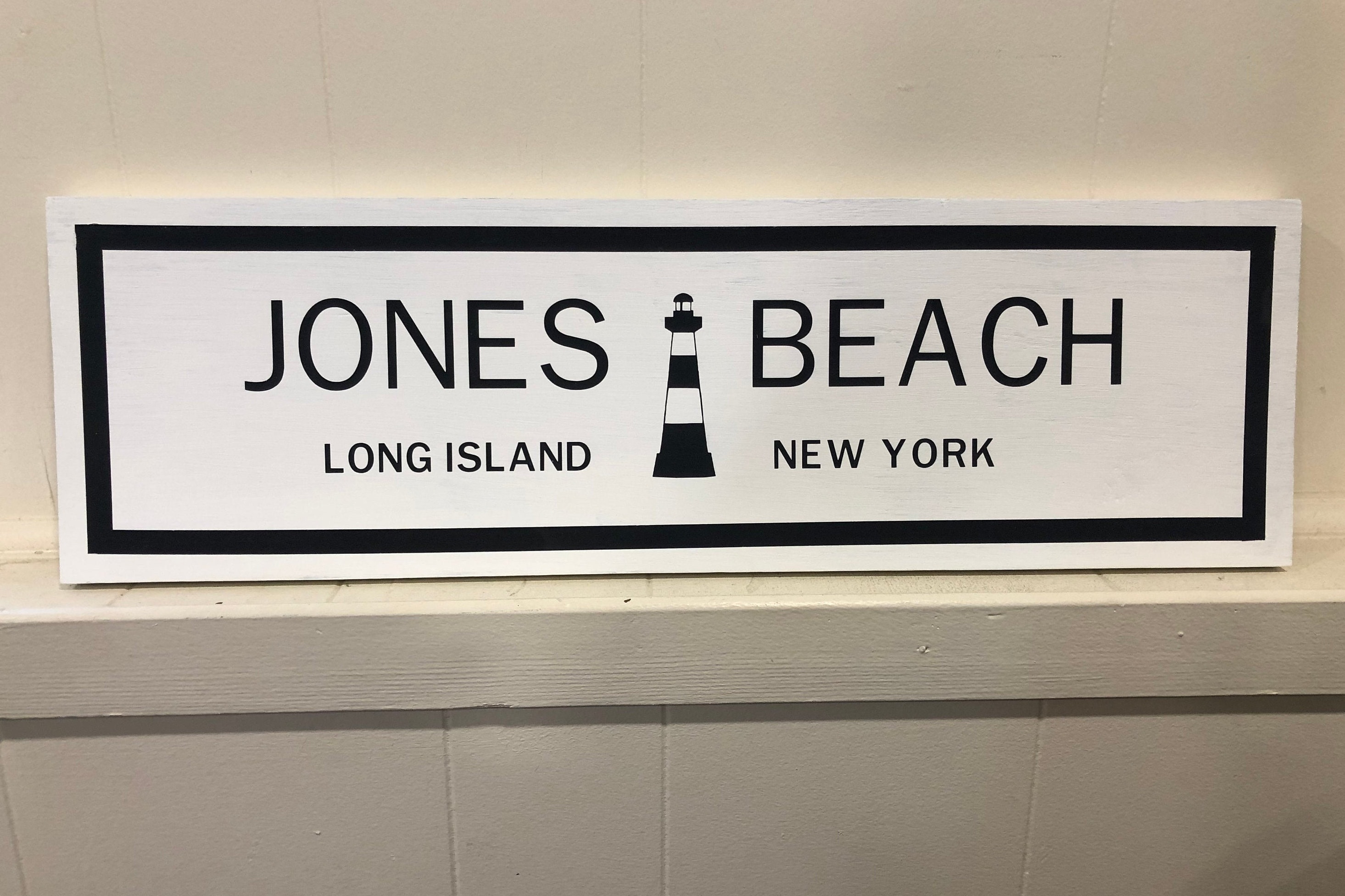 Jones Beach Sign, Long Island New York, Rustic Beach Decor - Etsy