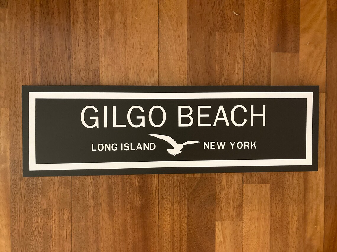Gilgo Beach Sign, Long Island New York, Rustic Beach Decor - Etsy