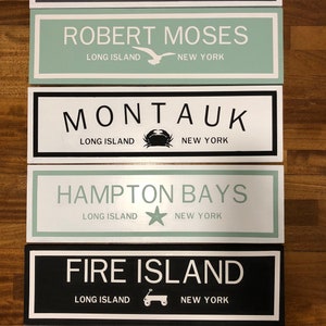 Hamptons Sign, Long Island New York, Rustic Beach Decor - Etsy