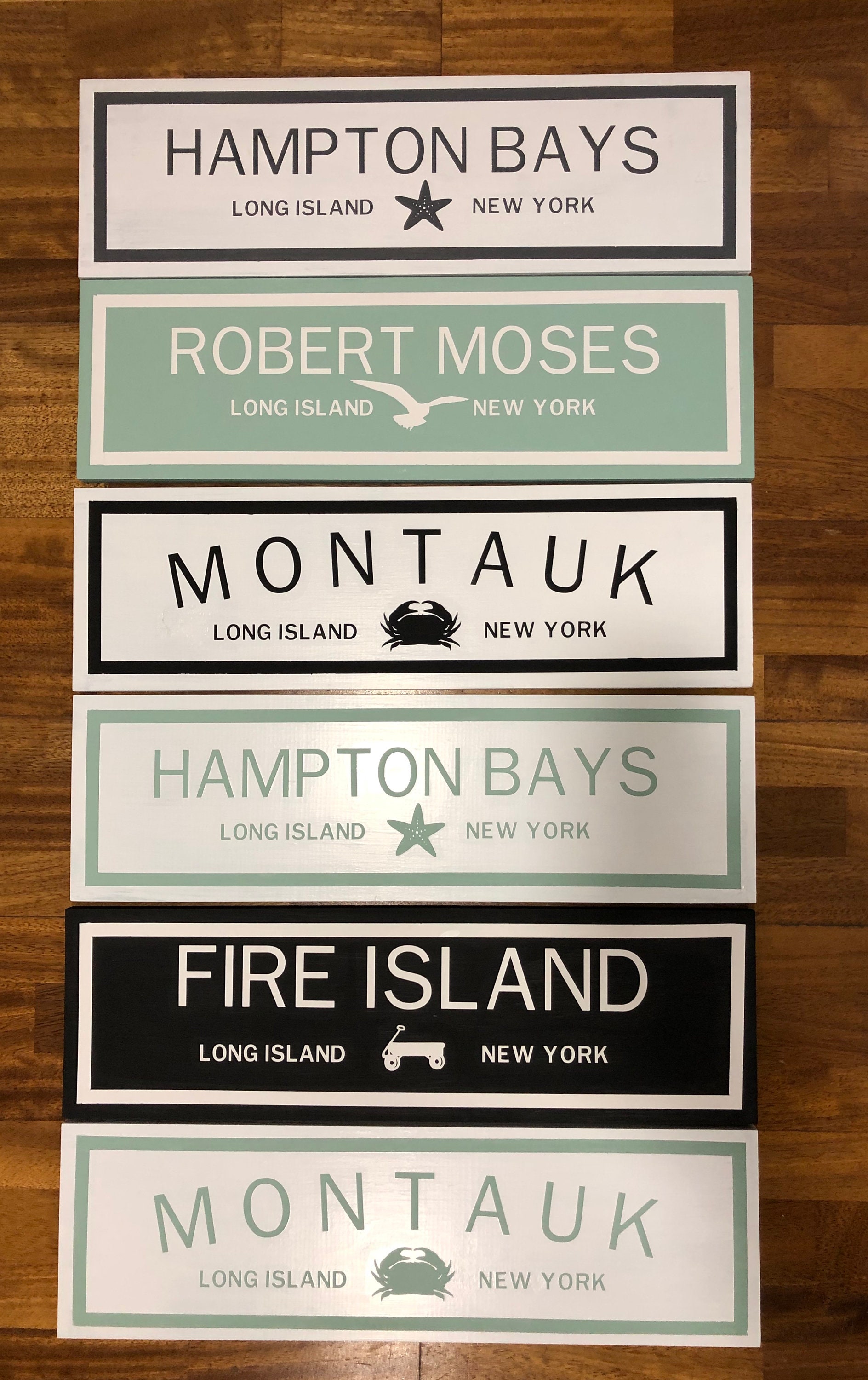Hamptons Sign, Long Island New York, Rustic Beach Decor - Etsy