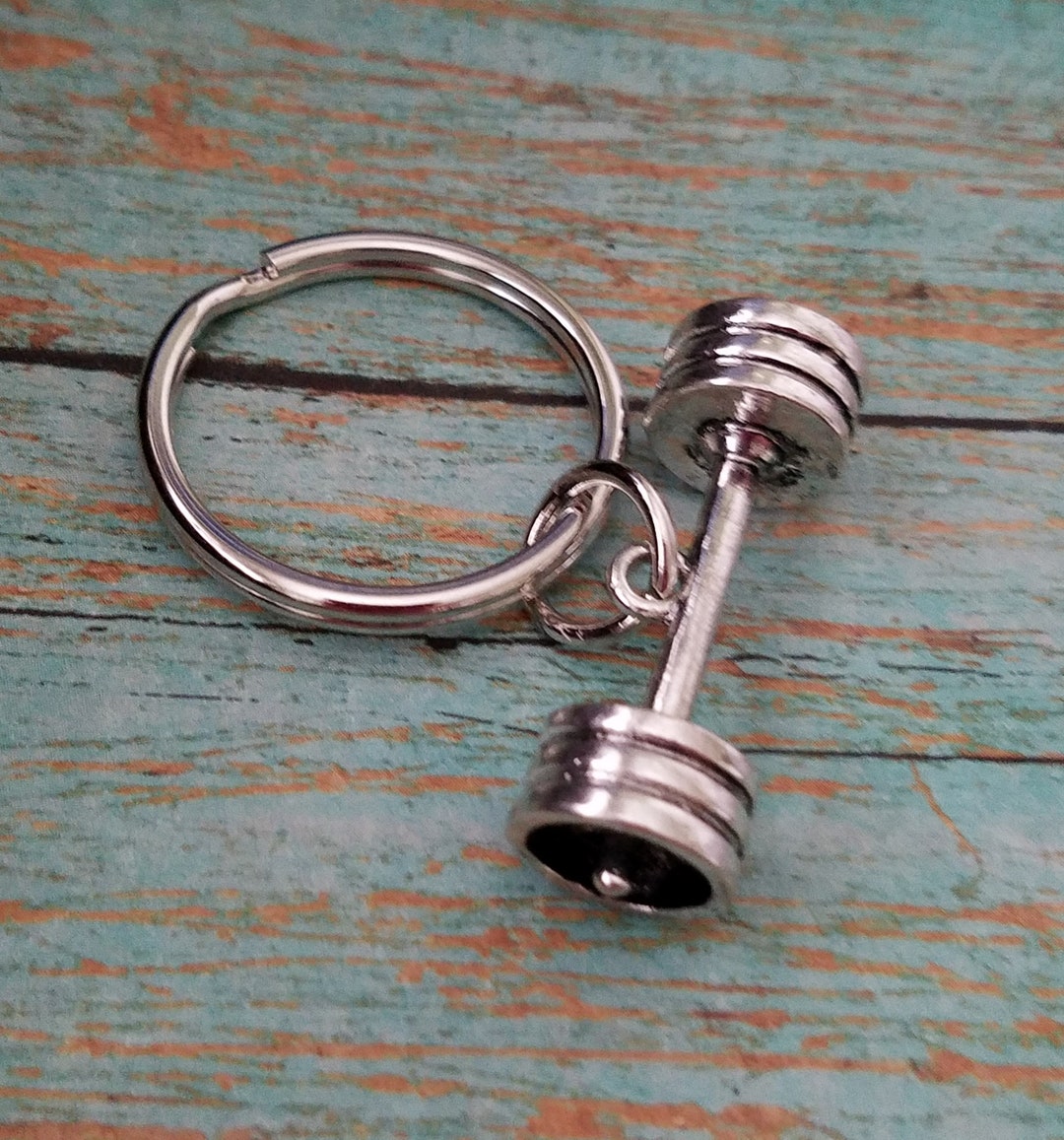 Discipline-fitness Jewelry-motivational Keychain-barbell Charm - Etsy