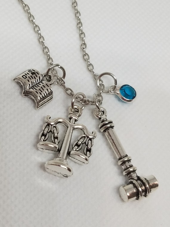 Lawyer Theme Necklace Order In The Court Judge Necklace Lawyer | Etsy
