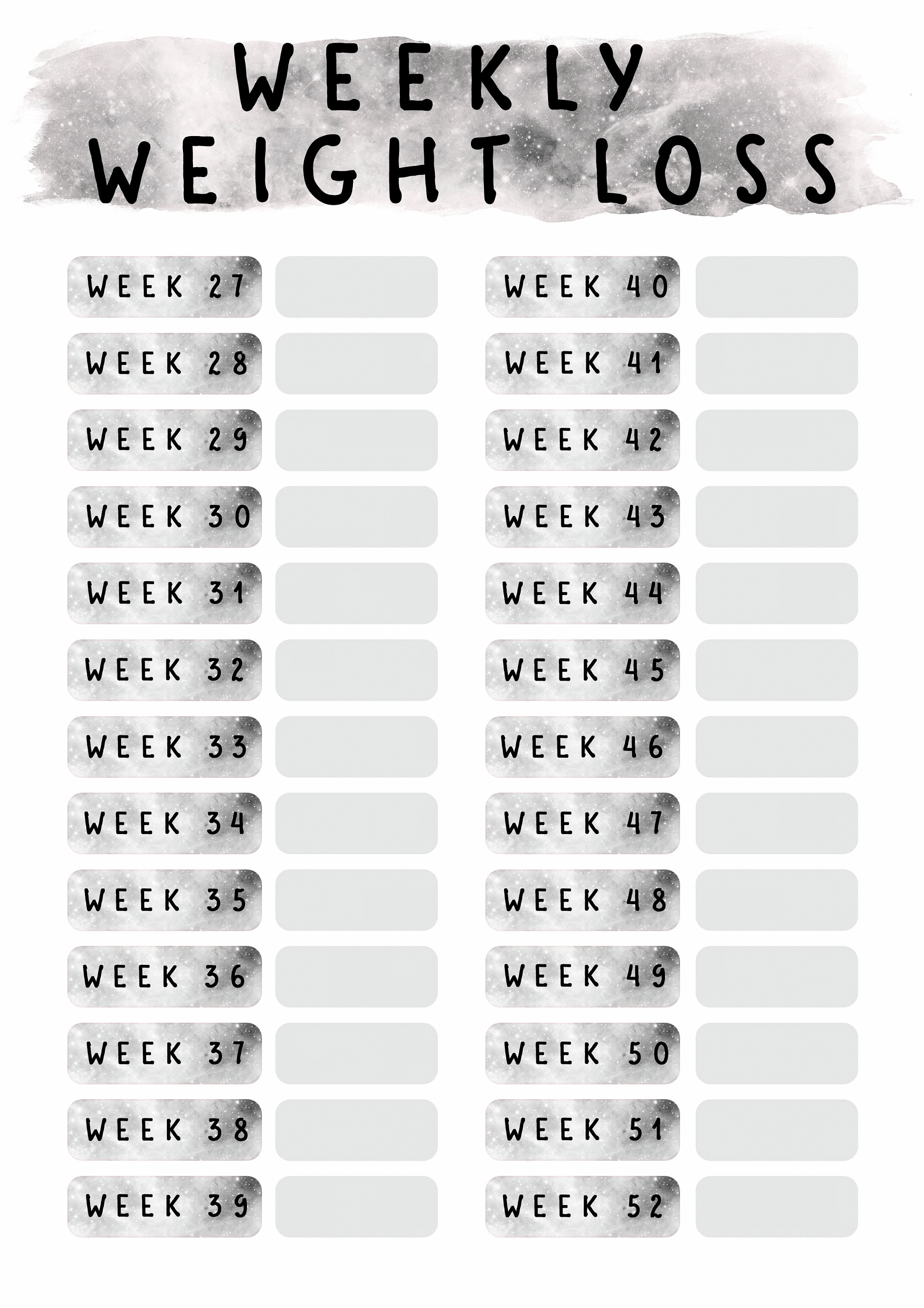 Printable Weight Loss Tracker. Digital Weight Loss Journal 100 - Etsy