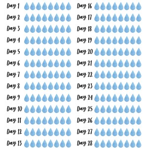 Printable Water Tracker & Step Tracker. Digital Walking Tracker ...