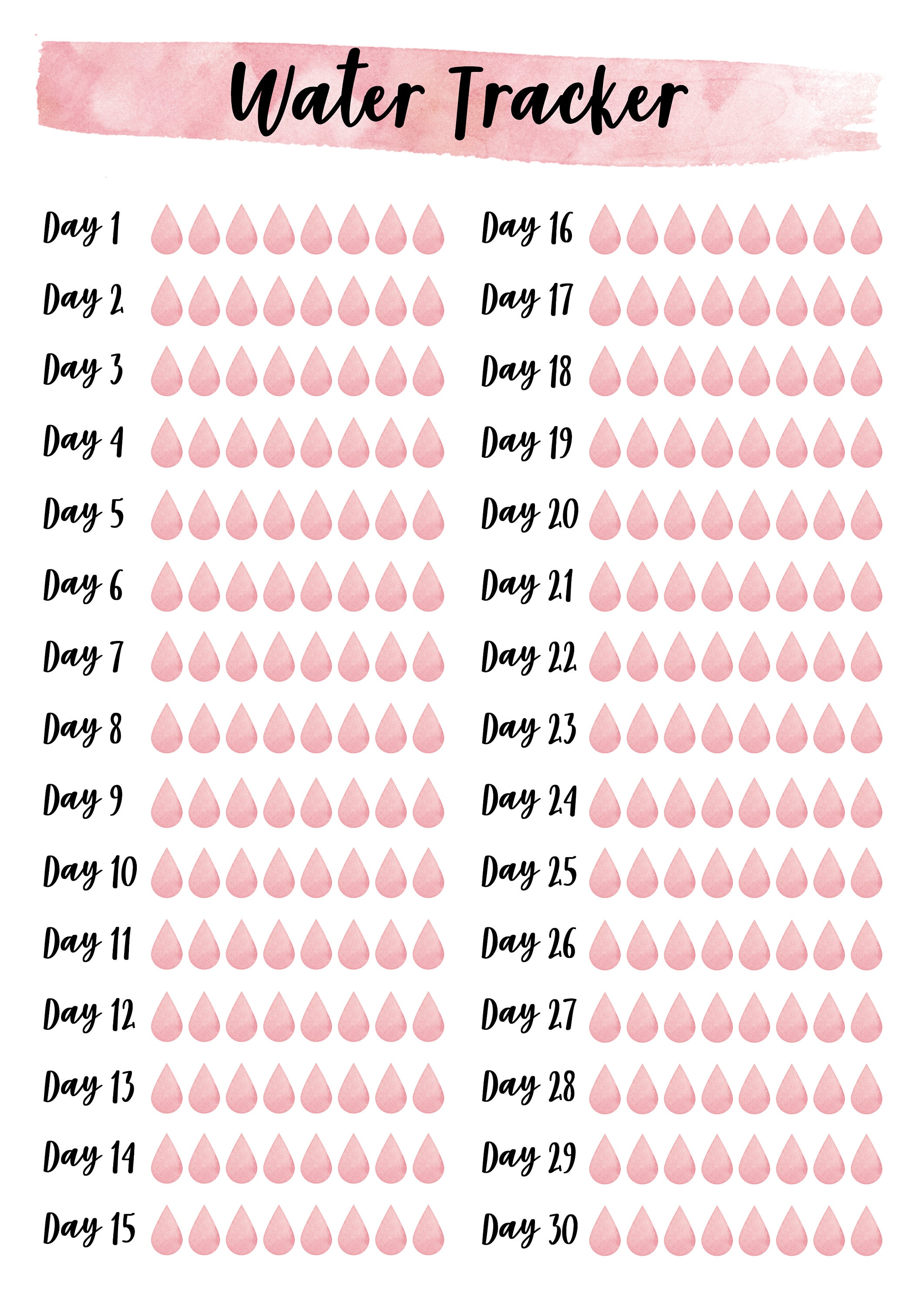 Printable Step Tracker & Water Tracker. Digital Walking Tracker ...