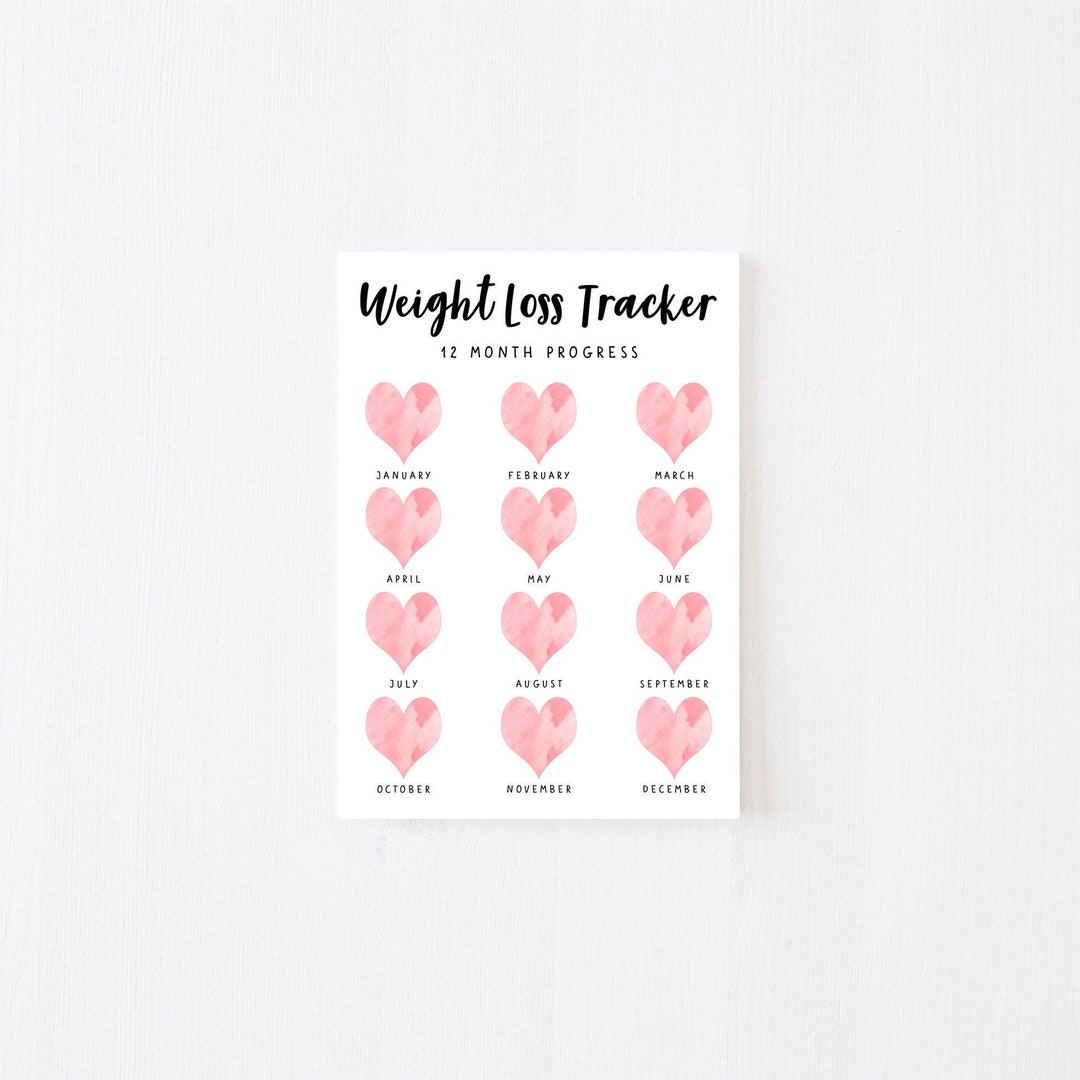 Printable Annual WEIGHT LOSS TRACKER. 5 X Digital Weekly Weight Tracker ... Printable Annual WEIGHT LOSS TRACKER. 5 X Digital Weekly Weight Tracker ...