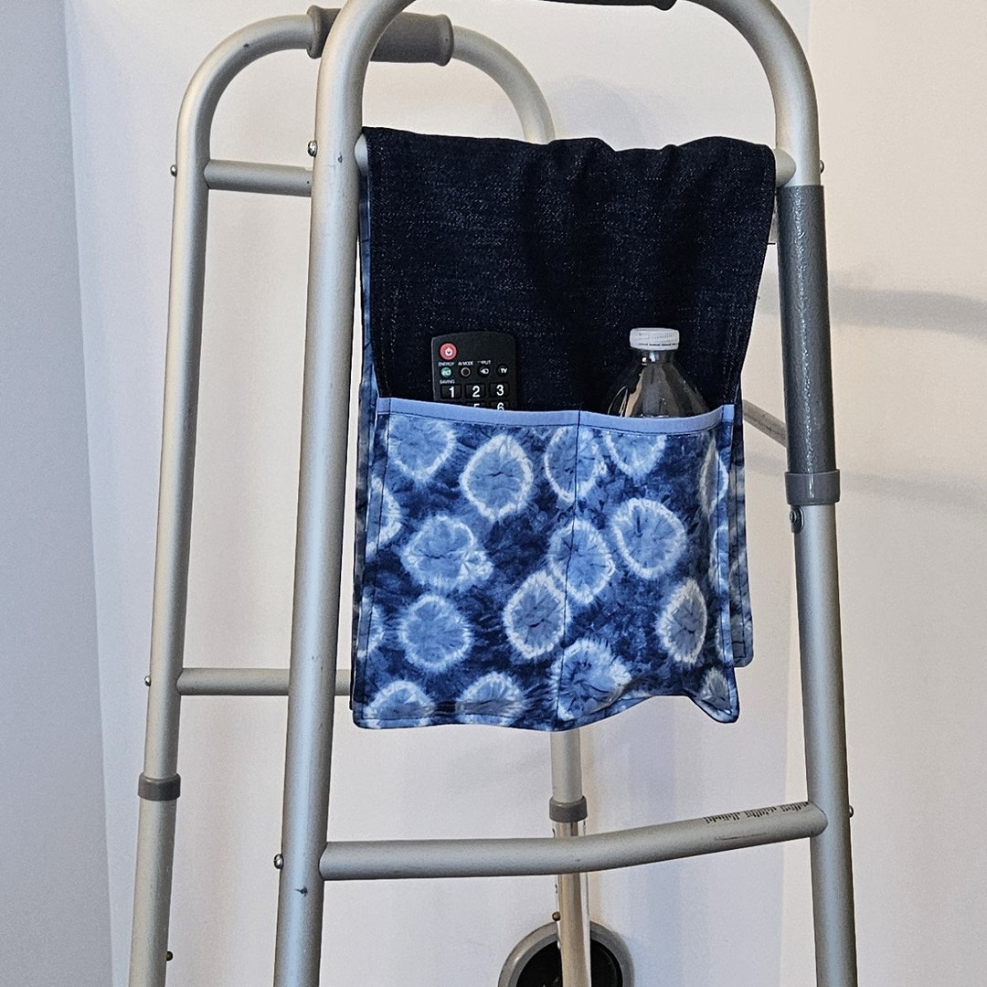 Denim Walker Bag: Tie Dye Print, 3-pocket Walker Caddy - Etsy