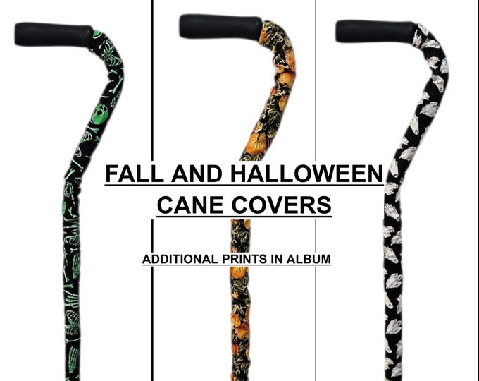 Fall and Halloween Cane Covers - Etsy