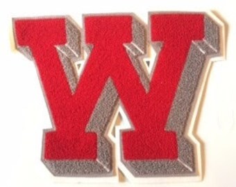 Varsity Letter W | Etsy