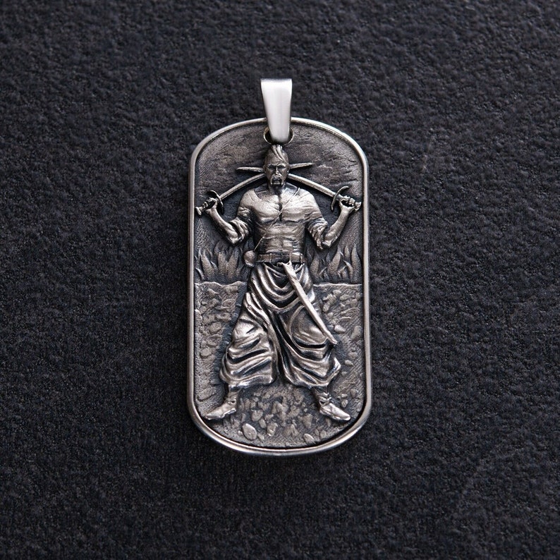 Silver Pendant Ukrainian Cossack, Prayer Ukraine, Sterling Pendant ...
