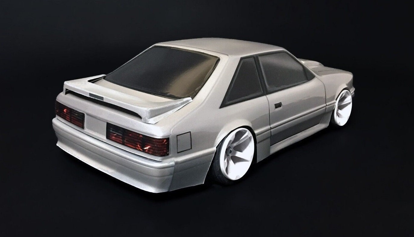 RC Body Car Drift 1:10 Ford Mustang Fox GT Fastback Hatch 90 Style New ...