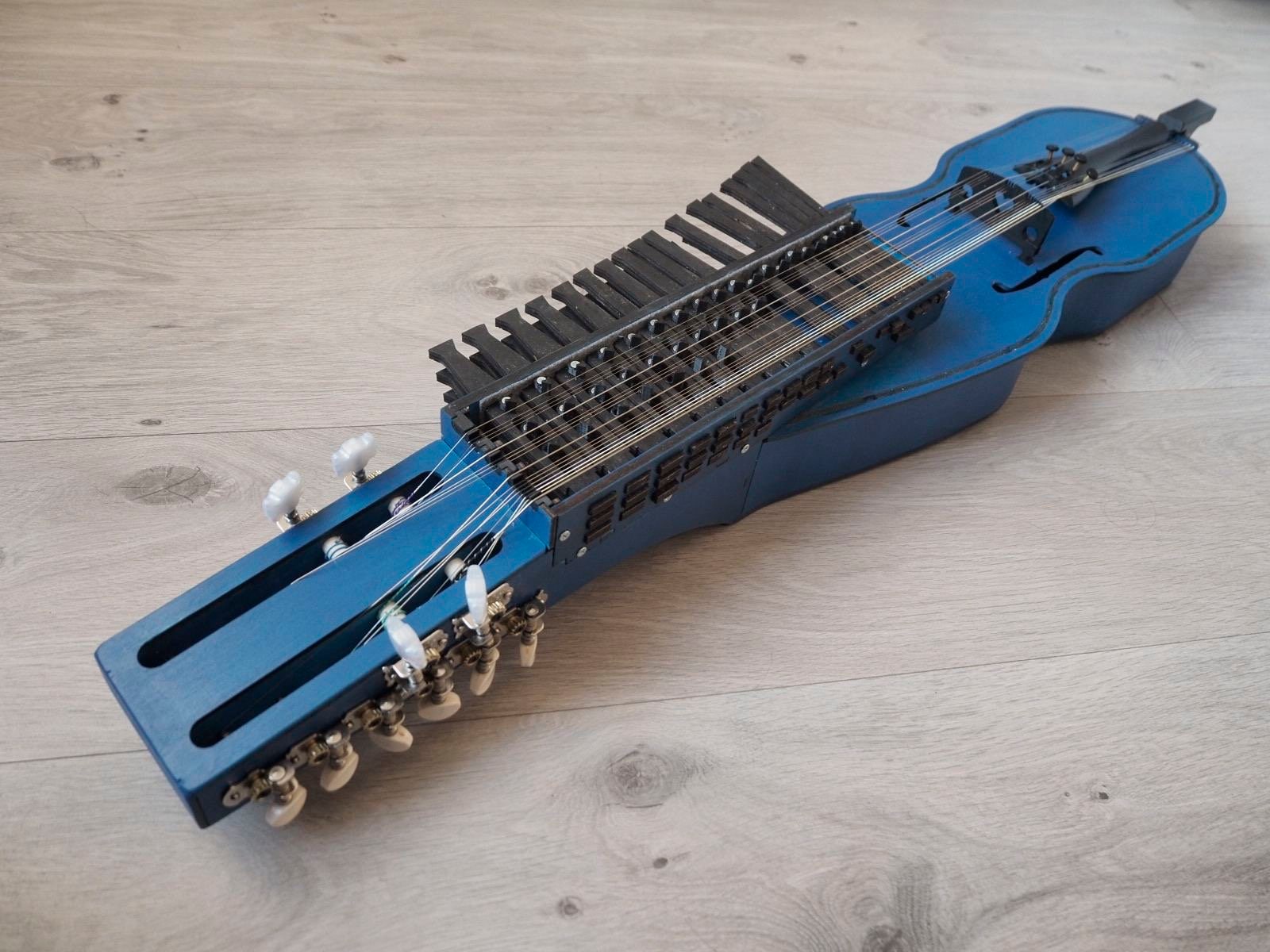 Nyckelharpa Sweden Violin W/ Bow Key Harp Viola Hurdy Gurdy 16 String ...