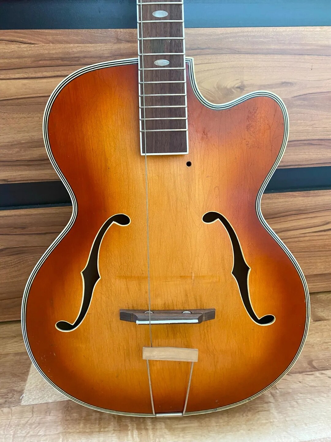 Musima Herrnsdorf Marma Migma Semi Acoustic Guitar GDR Germany 6 String ...