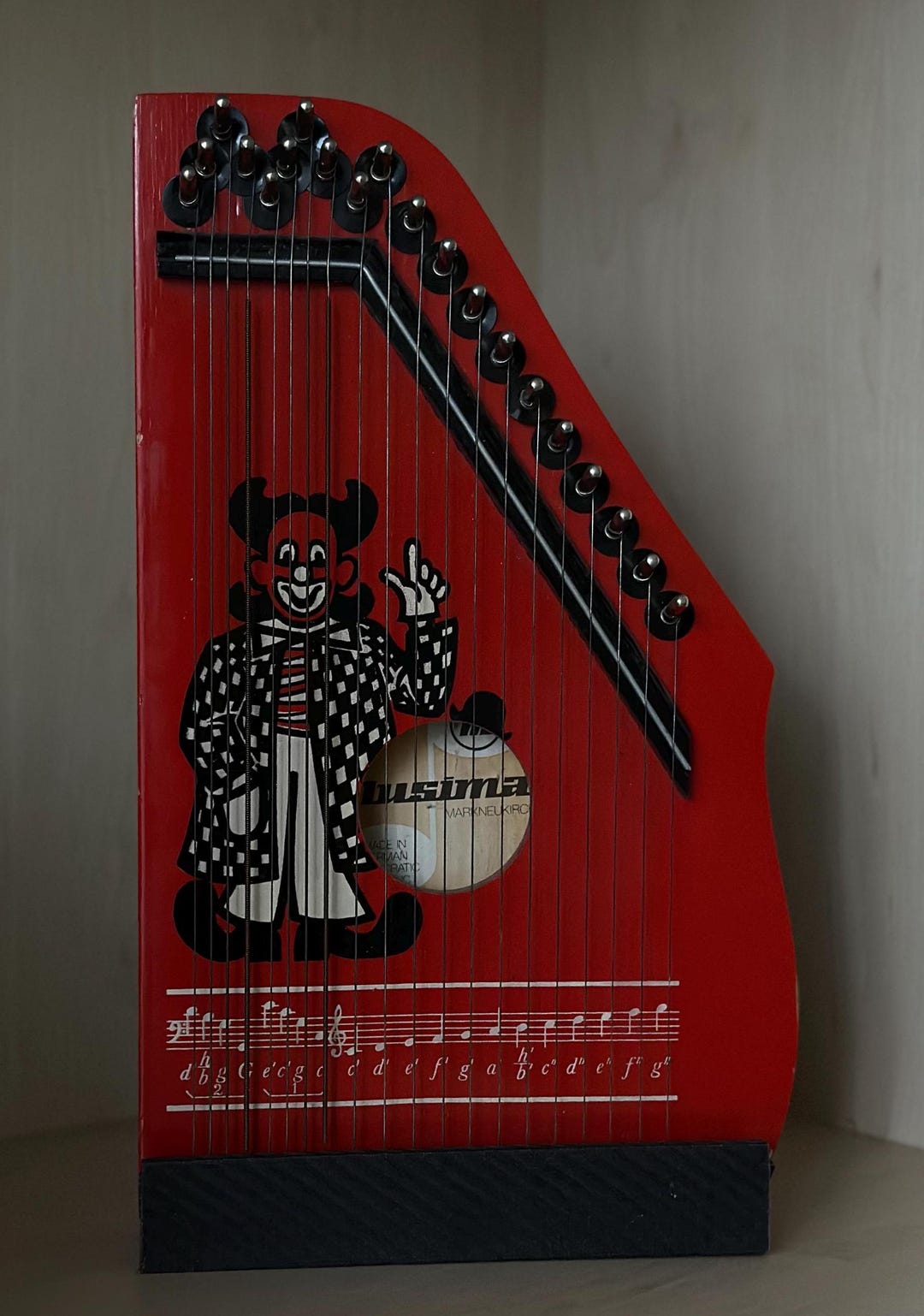 Jubel Tone Zither Folk Musical Instrument 20 Strings Musima Germany ...