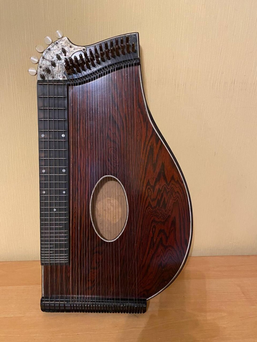 Zither Folk Musical Instrument 32 Strings Cymbals Gusli Harp Rare - Etsy