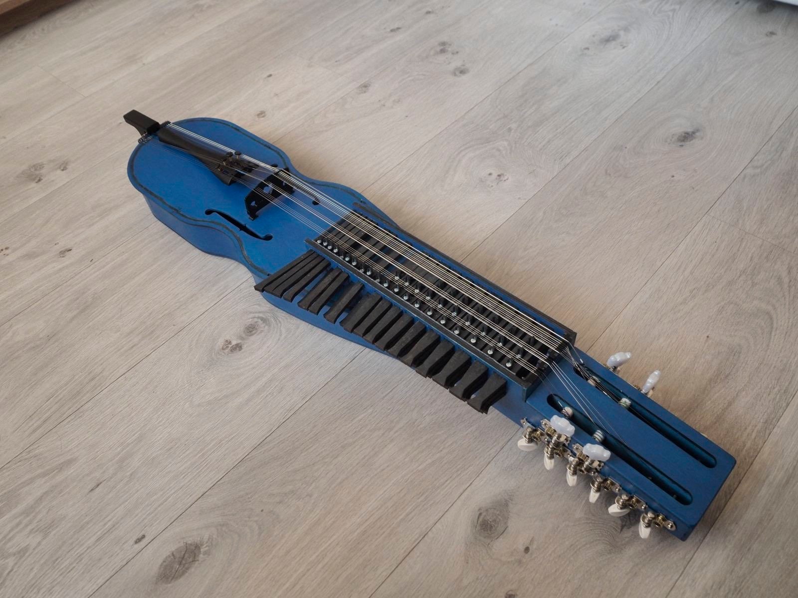 Nyckelharpa Sweden Violin W/ Bow Key Harp Viola Hurdy Gurdy 16 String ...