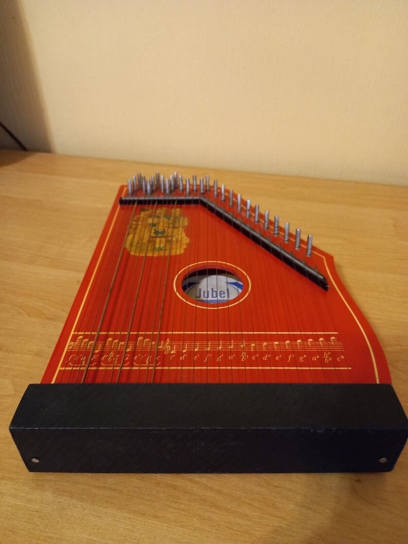 Jubel Tone Zither Folk Musical Instrument 27 Strings Musima Germany ...