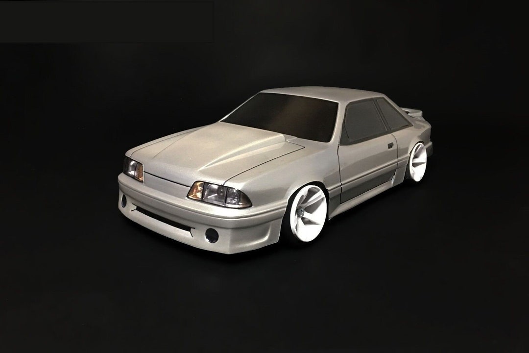 RC Body Car Drift 1:10 Ford Mustang Fox GT Fastback Hatch 90 Style New ...