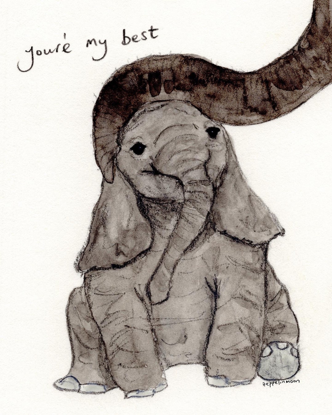 Best - Signed Print by Zeppelinmoon - Etsy