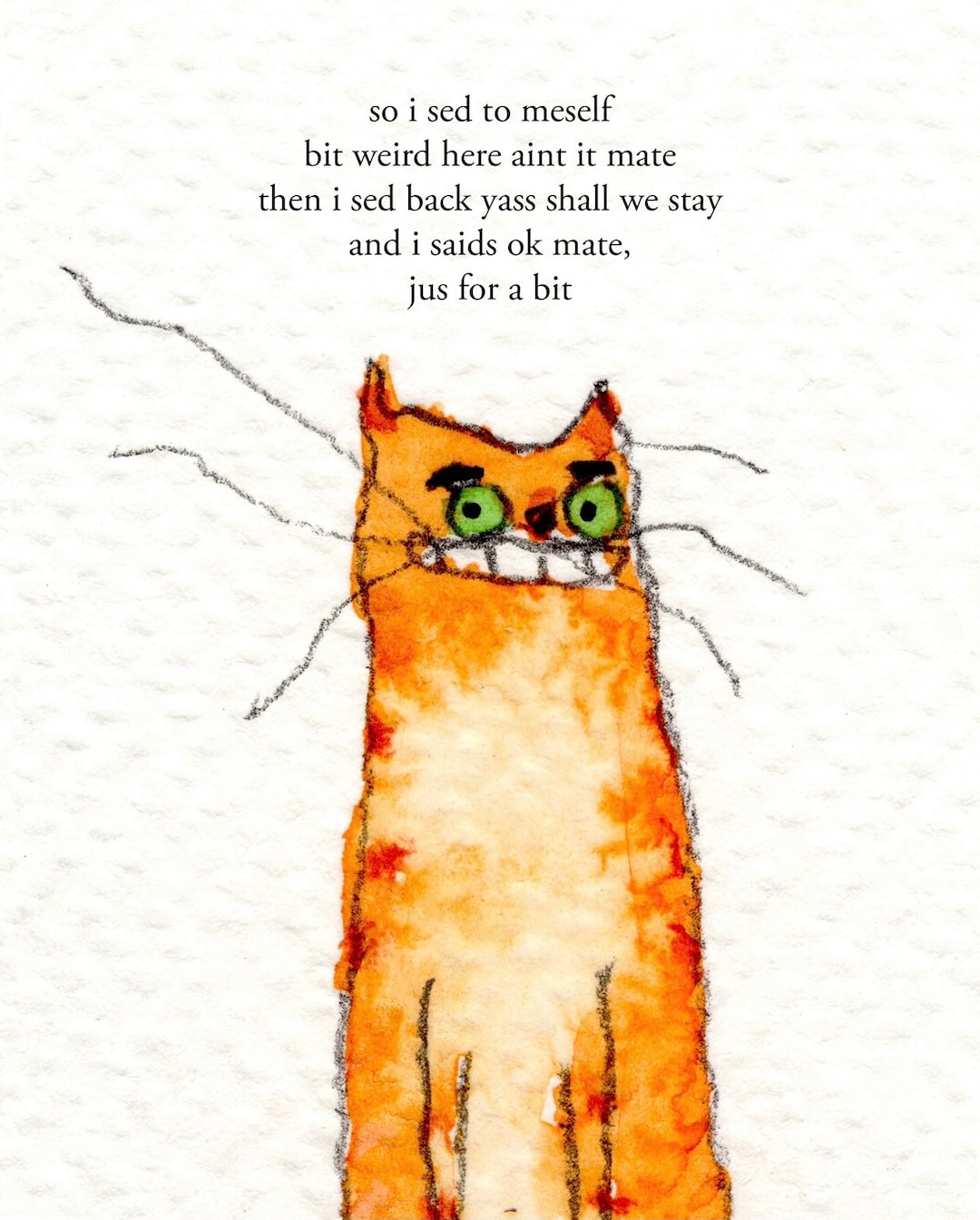 Bit Weird - Signed Print by Zeppelinmoon - Etsy UK